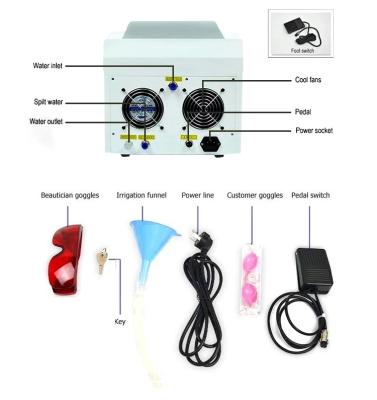 China Draagbare Nd Yag Pico Laser Beauty Machine voor tatoeage verwijdering met 532nm, 1064nm en 1320nm koppen Te koop