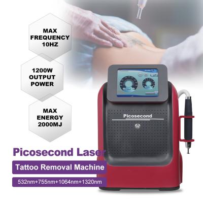 China Máquina portátil de eliminación de tatuajes con láser de Pico. en venta