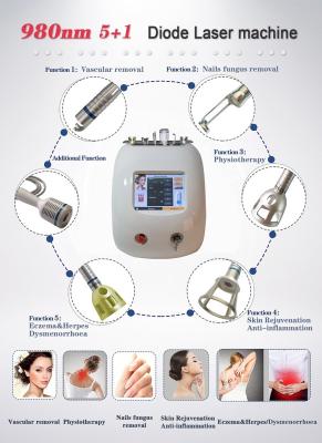 Cina Dispositivo di rimozione vascolare/fisioterapia laser a diodo 5 in 1 980nm con martello freddo in vendita