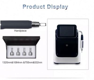 China Pico tweede q geschakelde nd yag 755nm picoseconde Carbon Laser Peel Pigment Tattoo Removal Machine Te koop