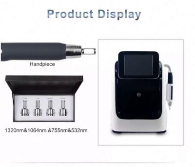 Cina Rimozione del tatuaggio laser portatile a picosecondi Rimozione del pigmento Q Switched nd yag Laser peeling machine in vendita