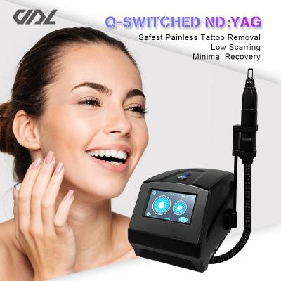 Cina DPL Portable Q Switched Nd Yag Laser Picosecond Pico Tattoo Removal Machine Pico laser Dark Spot Acne Removal in vendita