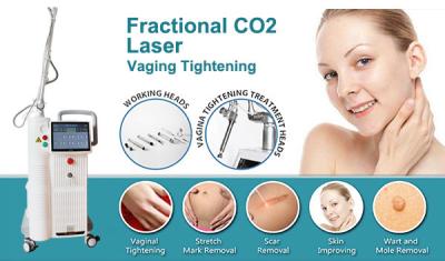 China 10 Zentimeter großer Bildschirm Hautverjüngung Dehnungsflecken Entfernung Vaginal Straffung Maschine chirurgische RF-Fraktions-CO2-Laser zu verkaufen