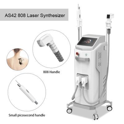 China 2In1 808 Diodo Laser de depilação e Pico Nd Yag Laser Picosecond Picolaser máquina de remoção de tatuagens à venda