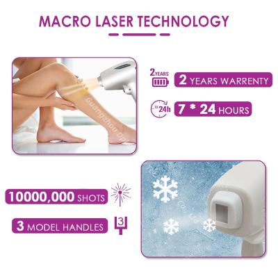 Cina Depilazione fai-da-te 755nm 808nm 1064nm 808 Diode Laser Mode Portatile depilazione macchina in vendita