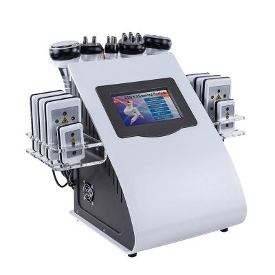 China DPL device to remove cellulite 6 in 1 Ultrasonic Cavitation machine/ vacuum cavitation system Radio Frequency Body Shape Machine for sale