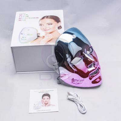 Cina 2021 7 Colors PDT Photon Light Rechargeable Beauty Therapy Facial Skin Care Spa Utilizza LED Face Mask in vendita