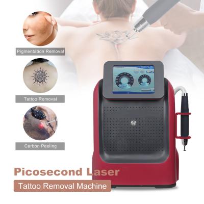 China Portable Pico Second Laser Tattoo Remover Picosecond Q Switch Nd Yag Pico Tattoo Entfernung Maschine zu verkaufen