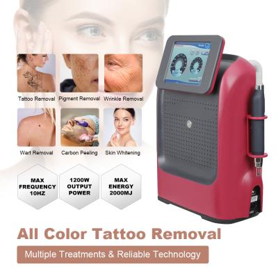 China AS61 Draagbare Picosecond Laser Tattoo Removal Q Switch Nd Yag Laser Tattoo Removal Picosecond Laser Technology Apparatuur Te koop