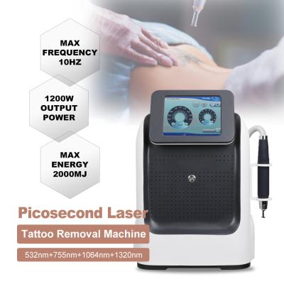 China Diodo ND Yag Pico Laser Machine Draagbare tatoeageverwijdering Schoonheid whitening Te koop