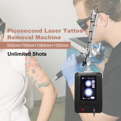 Cina Picoseconda portatile Q Switched Pico Laser Machine 1320nm All Color Tattoo Removal in vendita