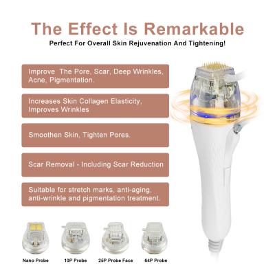 Cina Macchine per il microneedling in oro RF Strumento portatile per il ringiovanimento della pelle Produttore di attrezzature per la bellezza in vendita