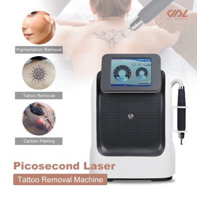 China AS61 Máquina portátil de eliminación de tatuajes por láser Pico Segundo Q Switch Nd Yag Picosecond en venta