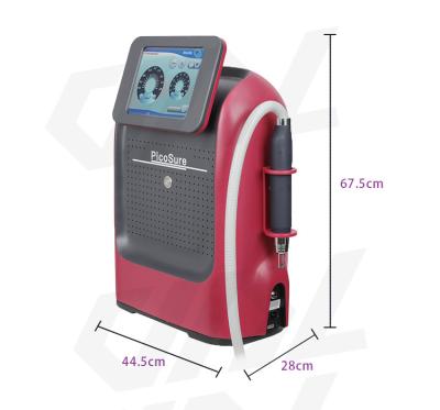 China Professionele Portbale Picosecond Pico Laser Tattoo Removal Machine 532 1065nm Carbon Peel huidverwitterende machine Te koop