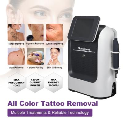 China Neuer Trend Picosecond Weiße Picolaser Tattoo Entfernung Maschine für Körper Hautverjüngung zu verkaufen