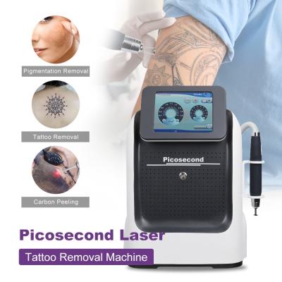 China DPL Fabrieksprijs Picoseconde Wit Picolaser Tatoeage Verwijderingsmachine Voor Lichaamshuid Verjonging Te koop