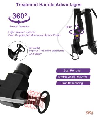 Cina ZGV13-02 Fractional CO2 RF Tube laser machine Private Laser black color salon beauty machine in vendita
