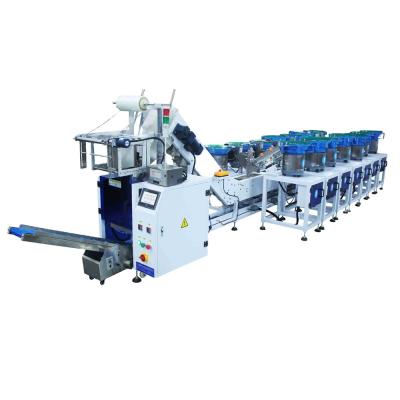 China 16 Drums Furniture Packaging Machine Automatic Fastener packing Bolts Screws Plastic Bag Packaging for sale