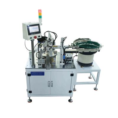 China Long Valve Element Assembly Machine With Vibrating Bowl Feeding for sale