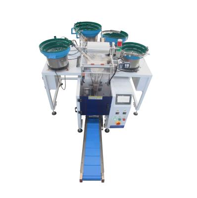 China Four Vibrator bowl Packaging Hardware Screw Washer Bagging machine Pouch Packing Equipment for sale