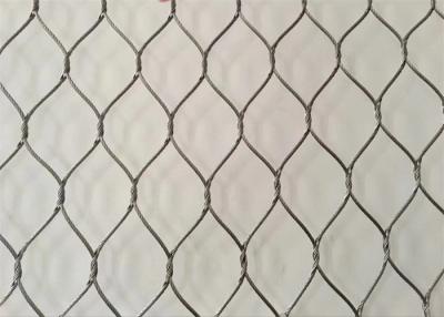 China Fixed Precision Inox Rope Mesh Fencing Open Style Fixture 300*200 Mm for sale
