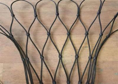 China Stainless Steel 316 Black Oxide Wire Rope Mesh Inox Rust Resistant for sale