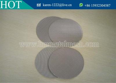 China Dutch Weave Type 40 Mesh Extruder Screen Pack for Recycling Plastic And Rubber Wire Mesh Screen Extruder Filter Disc for sale