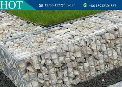 China 75*75mm Galvanized Stone Gabion Basket Welded Gabion Box / Terra Mesh for sale