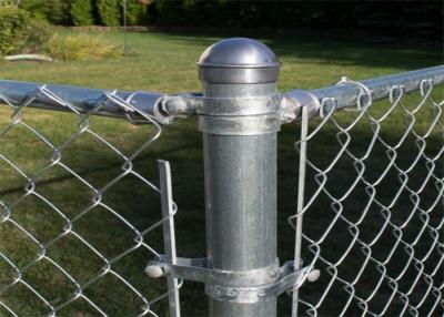 China Galvanized PVC Coated Wire Mesh Diamond Hole Cyclone Fence Chain Link Fencing for sale