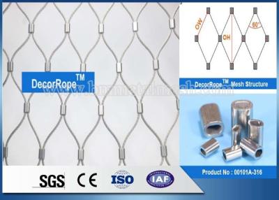 China Flexible Stainless Steel Wire Rope Mesh with 7x7 Cable Structure and Black Oxide Finished for sale
