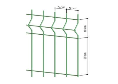 China 3D Curvy Galvanized Welded Wire Mesh Fence Triangle Mesh Fence for sale