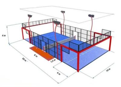 China Galvanized Mesh Fence For Panoramicas Pista De Padel for sale