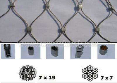 China 1.5Mm Stainless Steel Cable Wire Rope Mesh / Hand Woven Rope Mesh for sale