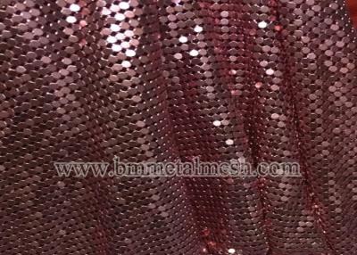 China Colorful 3mm Sequin Mesh Fabric Aluminum Garment Silver Metallic Mesh For Bag for sale