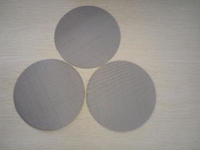 China 12 x 64 14 x 88 Dutch Weave Extruder Screen Pack Wire Mesh Filter Discs for Plastic and Rubber Processing for sale