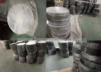 China Single Layer Mild Steel Extruder Screen Pack Wire Mesh Cloth Filter for sale