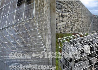 China 3.0mm 4.0mm Welded Gabion Boxes For Stone Cage / Welded Gabion Basket for sale