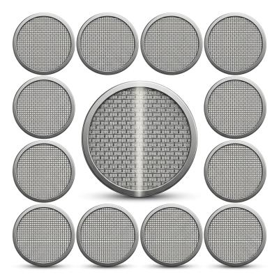 China 24*110 Mesh 0.35/0.25mm Stainless Steel Dutch Woven Wire Mesh Extrusion Filter Screen for sale