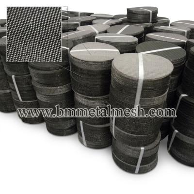 China 175mm Circular Low Carbon Steel Filter Disc with 270 Micron Filtering Rate for Extruder Screen for sale