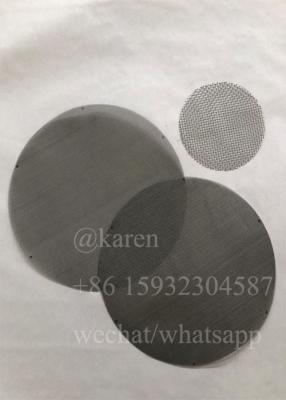 China 200mm 170mm  SS Extruder Screen Pack Wire Mesh Filter For Recycling Plastic Pellets for sale