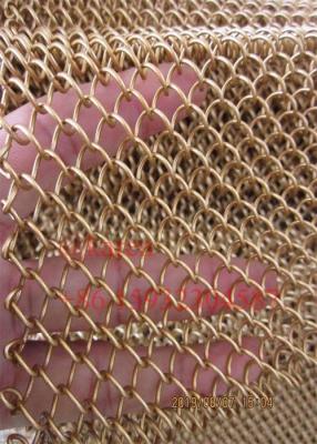 China Decorative Metal Wire Mesh and Chain Mail Mesh Curtain Walls in SS304 SS316 with Baking Finish and Customized Length and Width for sale