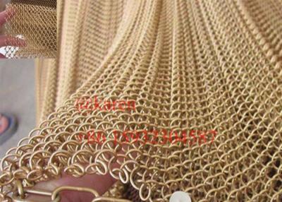 China SS304 Chain Link Metal Mesh Curtains Decorative Wire Mesh For Room for sale