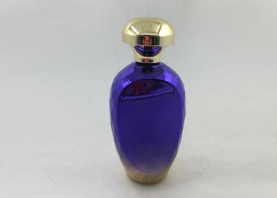 China Gradient Glass Collectible Perfume Bottles Aluminum Sprayer With Golden Caps for sale