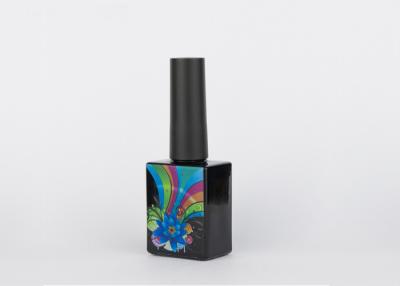 China Cosmetic Chromatic Black Nail Polish Bottle Lightweight Beautiful Appearance for sale