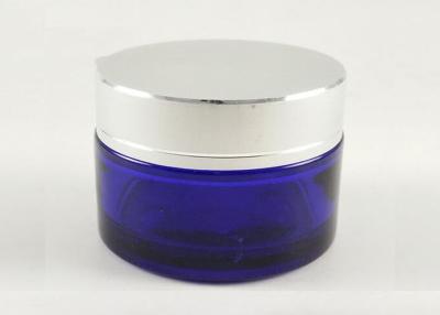 China Skin Care Glass Cosmetic Cream Jar , Empty Glass Cream Containers for sale