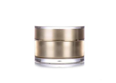 China Cosmetic Packaging Plastic Cream Jars Round Shape Custom Printing Logo / Brand for sale