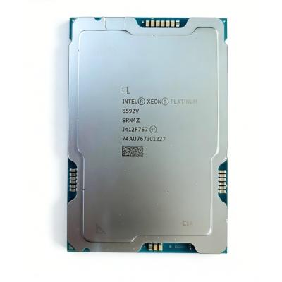 China Intel Xeon Platinum 8592V Server Processor with 64 Cores 128 Threads and 330W TDP for High-Performance Computing for sale
