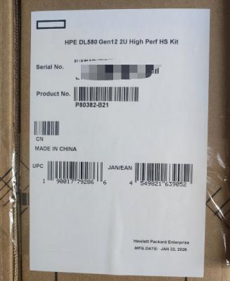 China HPE P80382-B21 High Performance Heat Sink Kit for Intel Xeon 6 Processors in 2U Chassis for sale