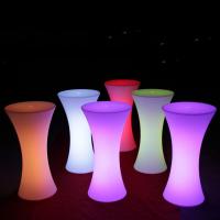 China Customized LED Light Cocktail Table Illuminated Rechargeable for sale