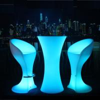 China Customized LED Light Cocktail Table Illuminated Rechargeable for sale